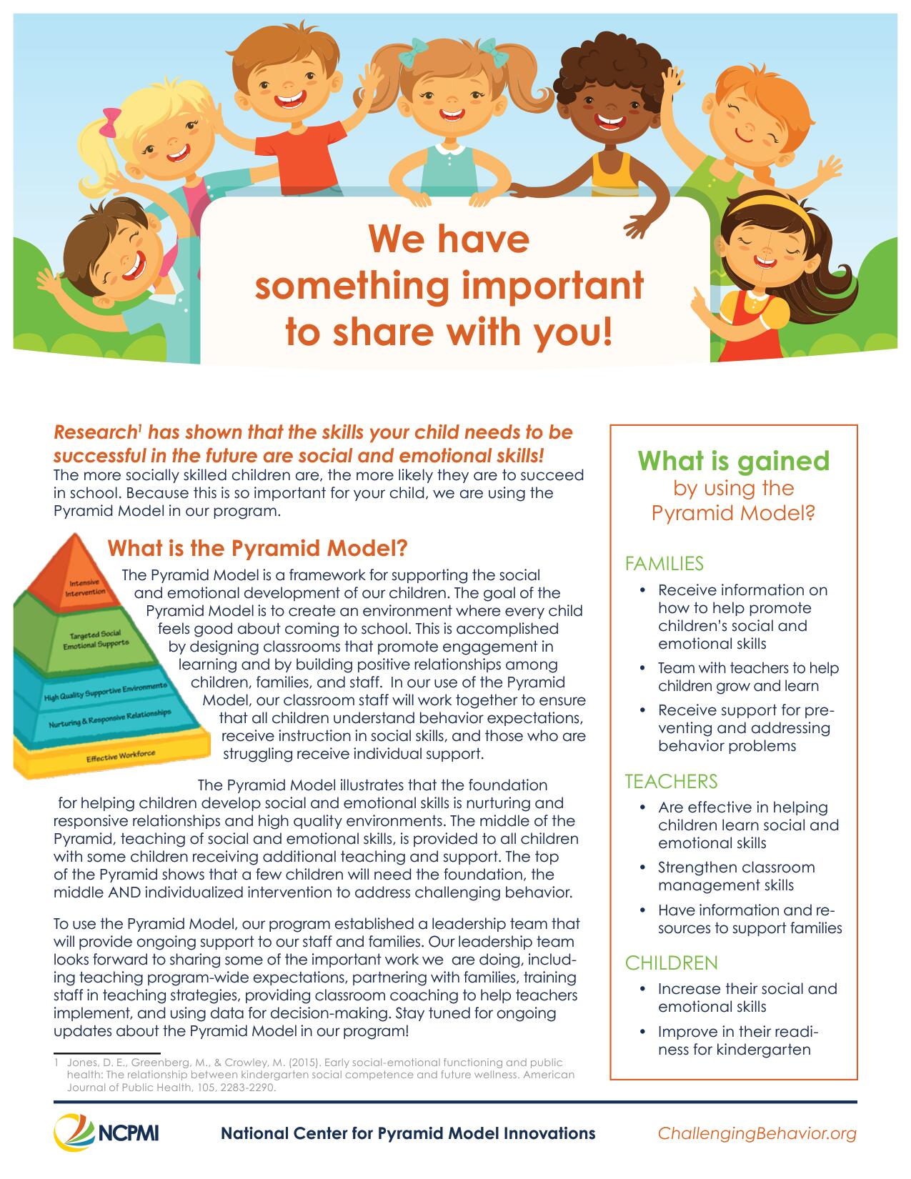 Pyramid Model - Family Enrichment Network